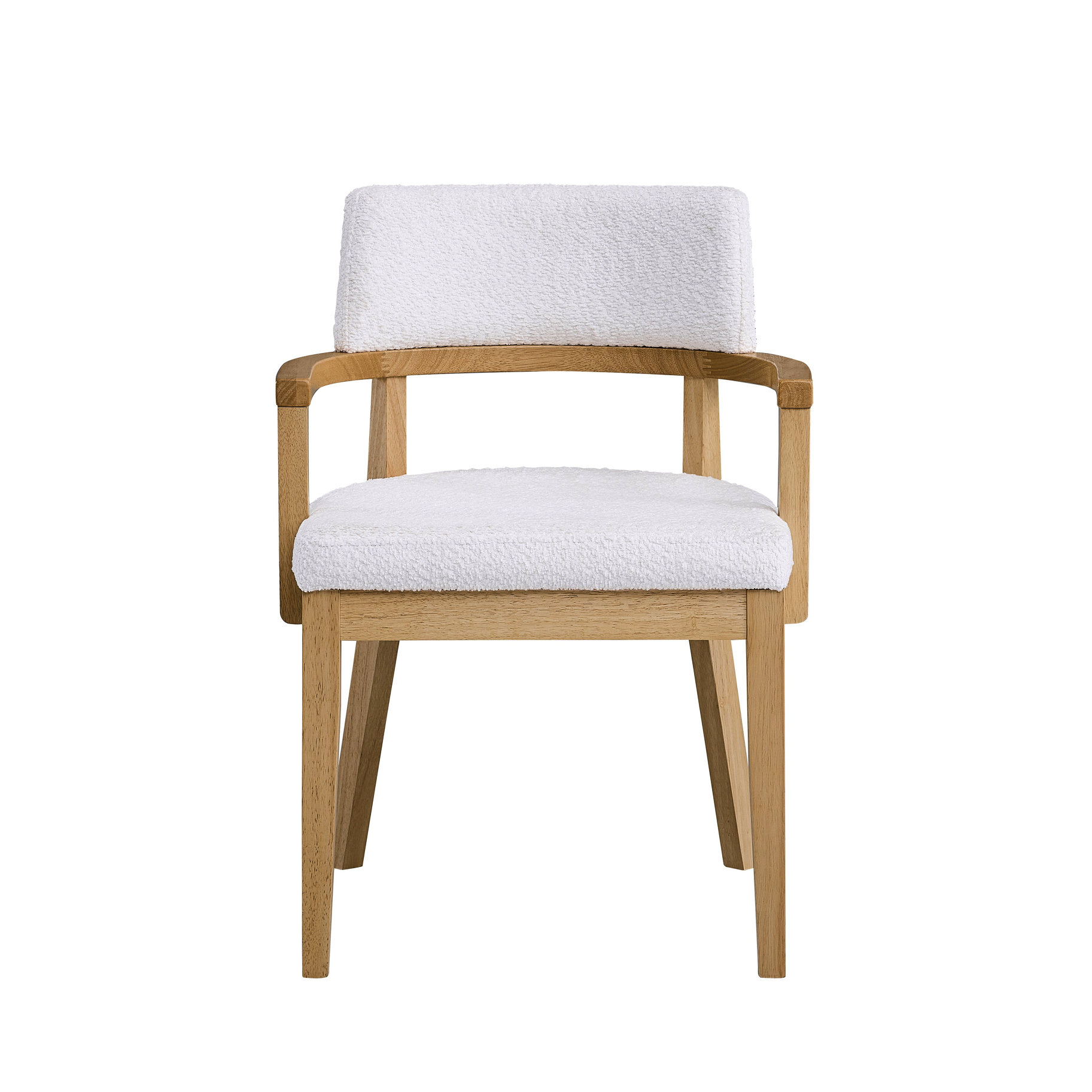 Latitude Run® Gorge Fabric & Oak Finish Side Chair (2 Units). Padded ...