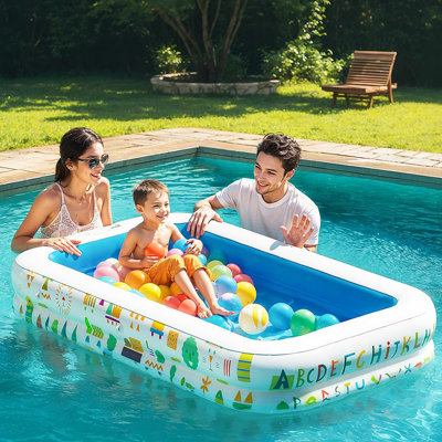 small rectangular inflatable pool