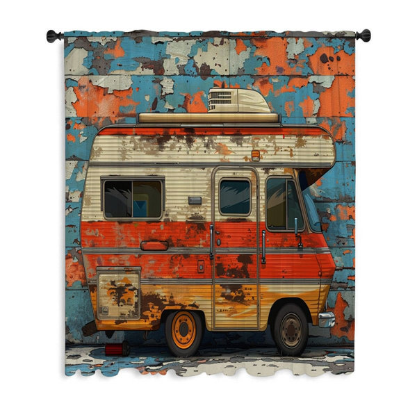 East Urban Home Camper van Window Curtains, Travel Blockout & Sheer ...