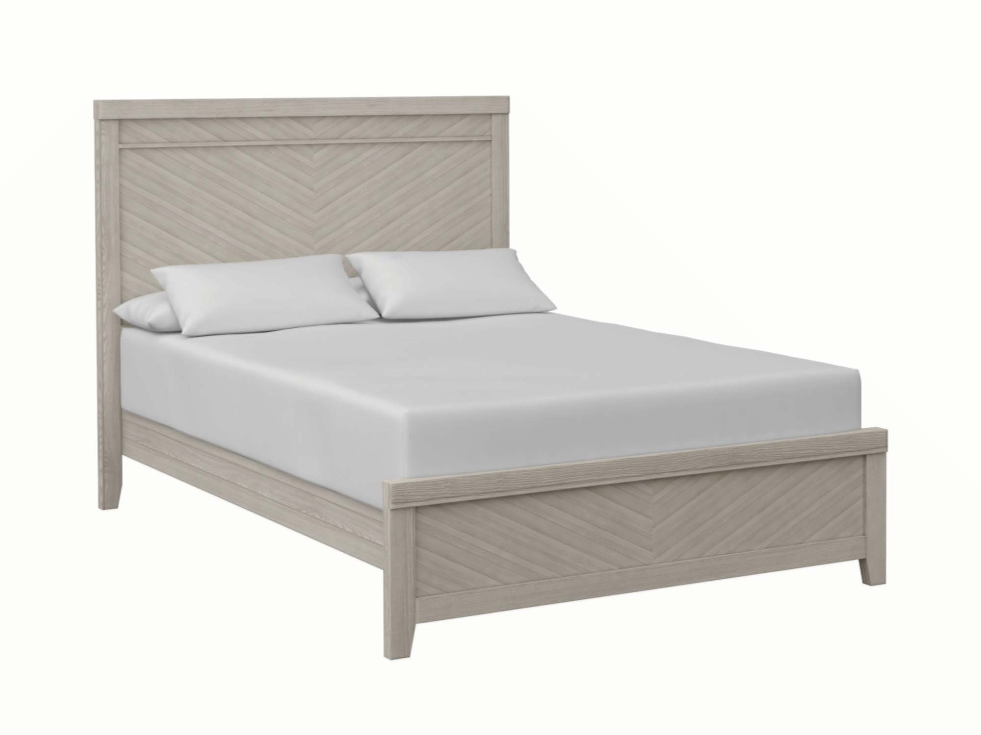 Ophelia & Co. Light Gray Platform Bed With Wooden Frame | Wayfair