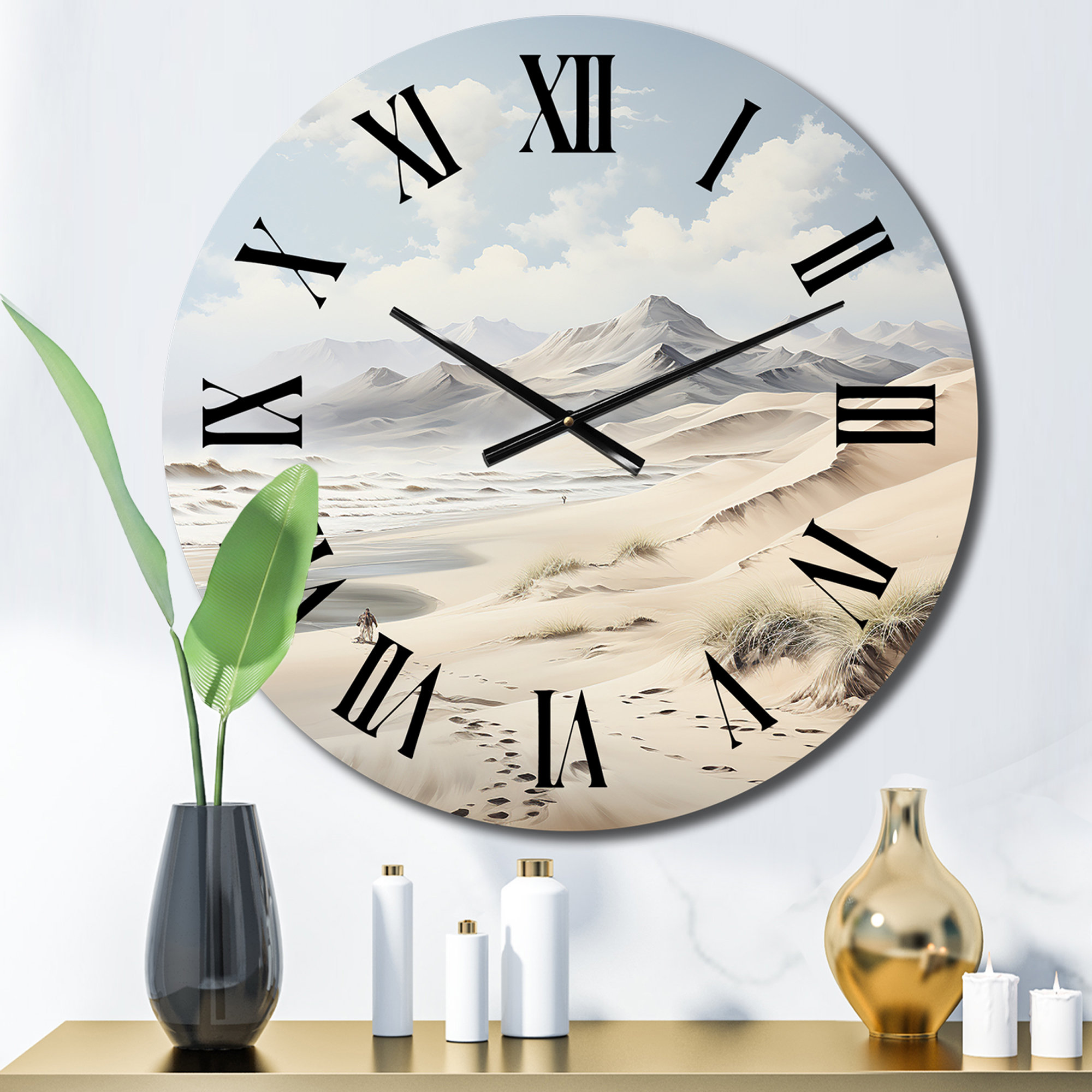 Design Art Beach Photo Dune Dreams II - Nautical & Beach Wall Clock ...