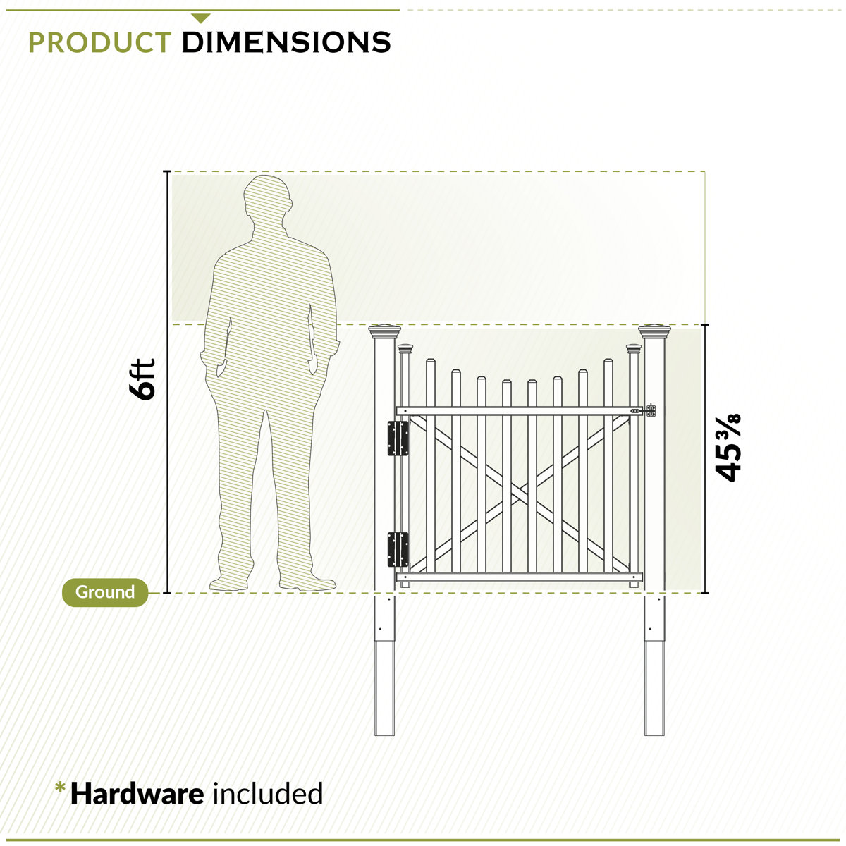 Zippity Outdoor Products 3.8ft H x 4.1ft W (1 Gate) Zippity Manchester ...