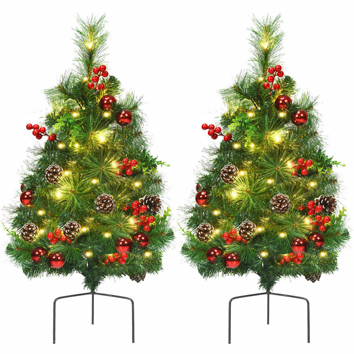 Charlton Home Pathway Small Christmas Tree With Light - Wayfair Canada
