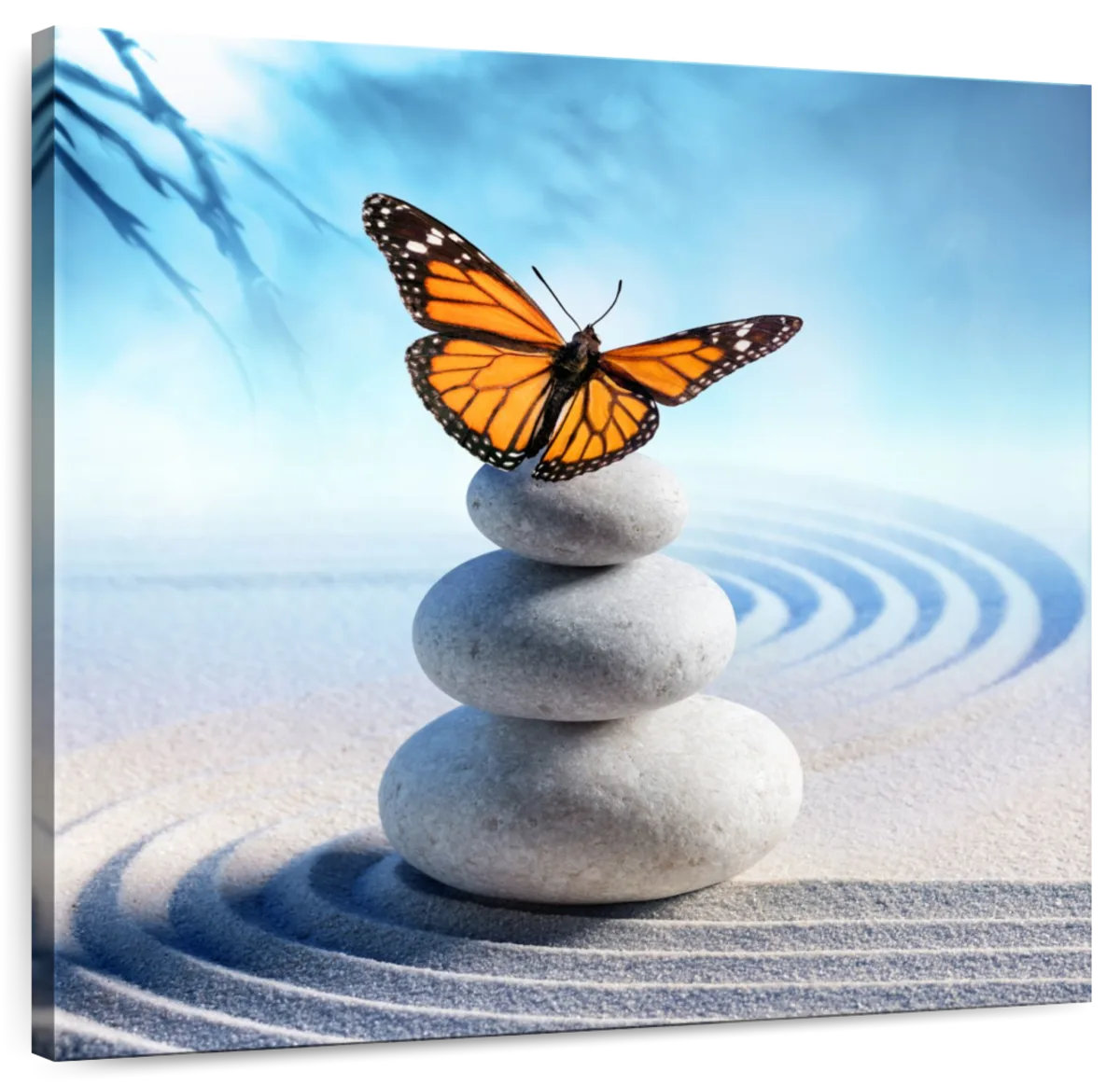 Ebern Designs Crowle Zen Garden Orange Butterfly - Wayfair Canada