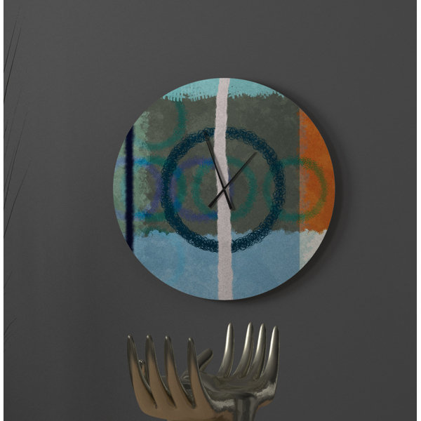 East Urban Home Rebekah Metal Wall Clock | Wayfair