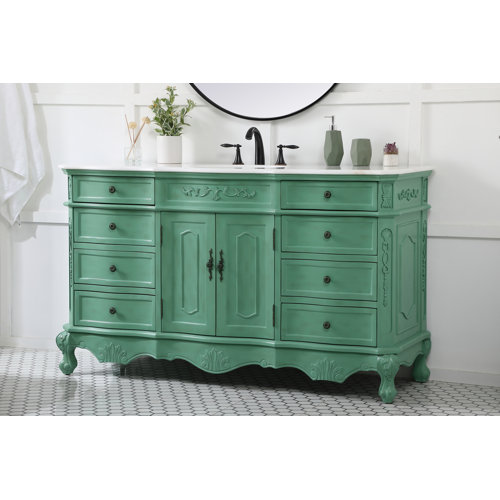 Green Bathroom Vanities You'll Love | Wayfair