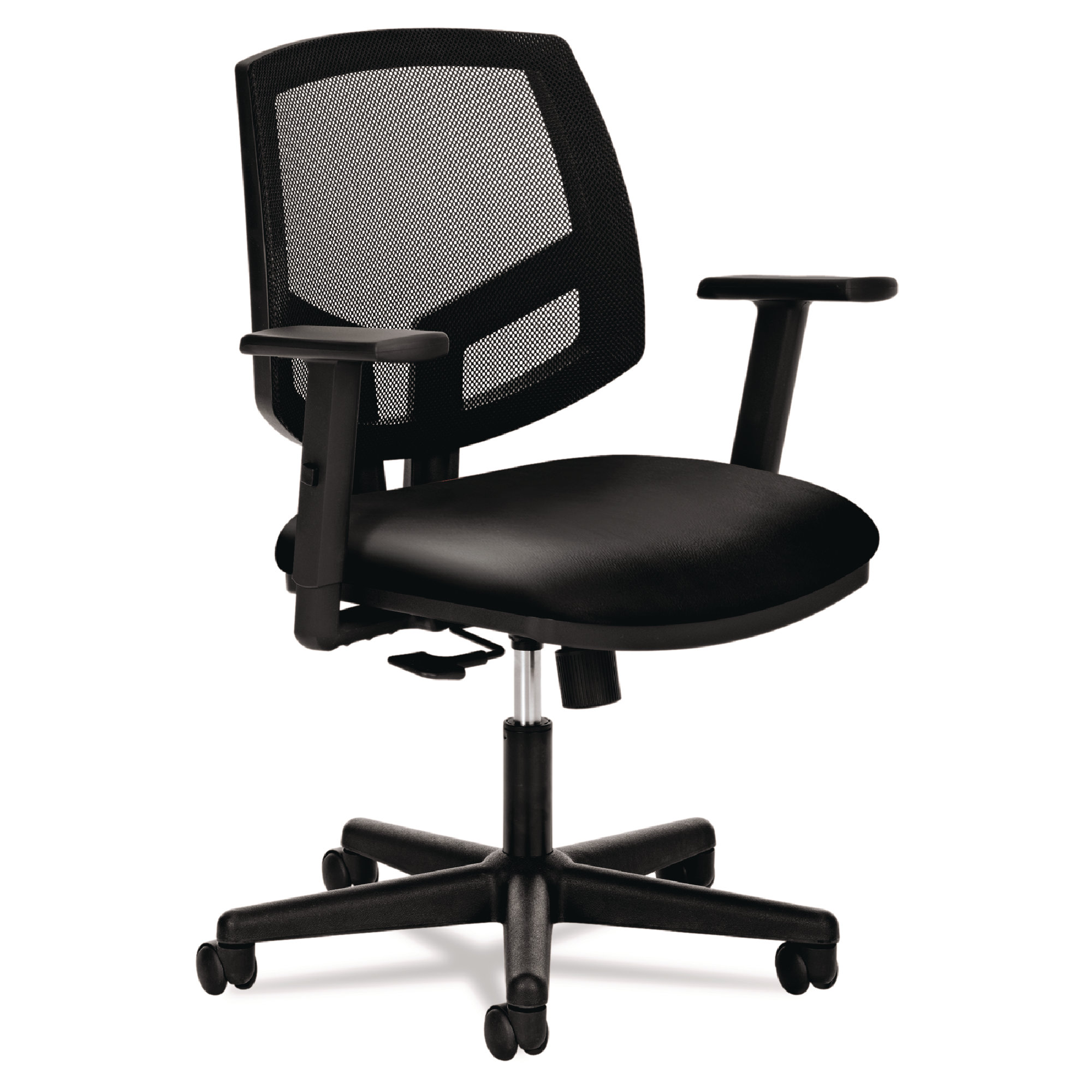 HON Volt Series Mesh Back Leather Task Chair with Synchro-Tilt ...
