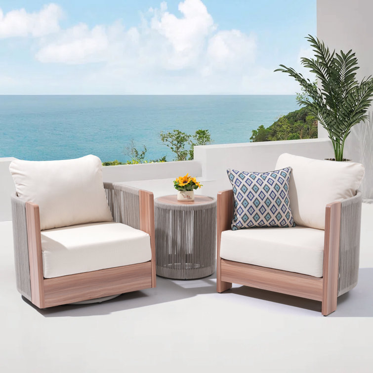 OC Orange-Casual Outdoor 2 - Person Seating Set With Cushions | Wayfair