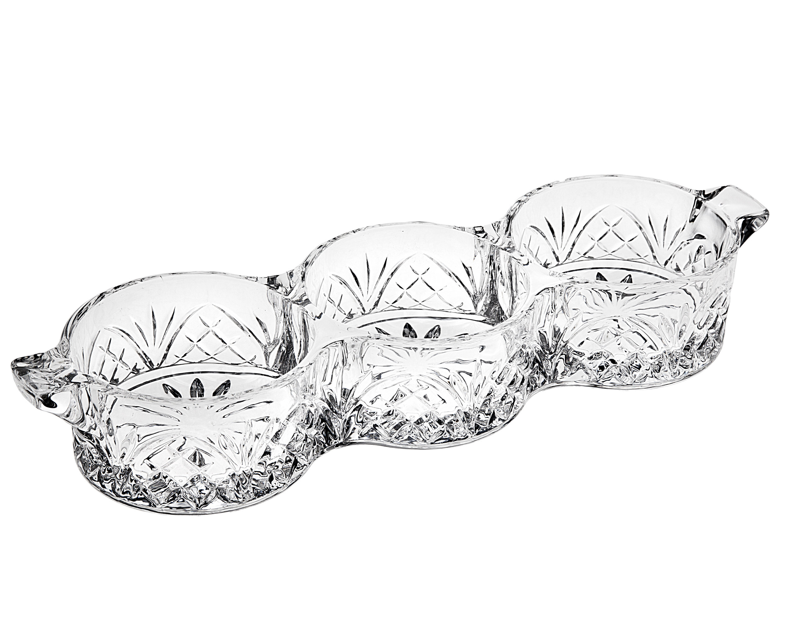 Godinger Silver Art Co Dublin Crystal Triple Bottle Coaster | Perigold