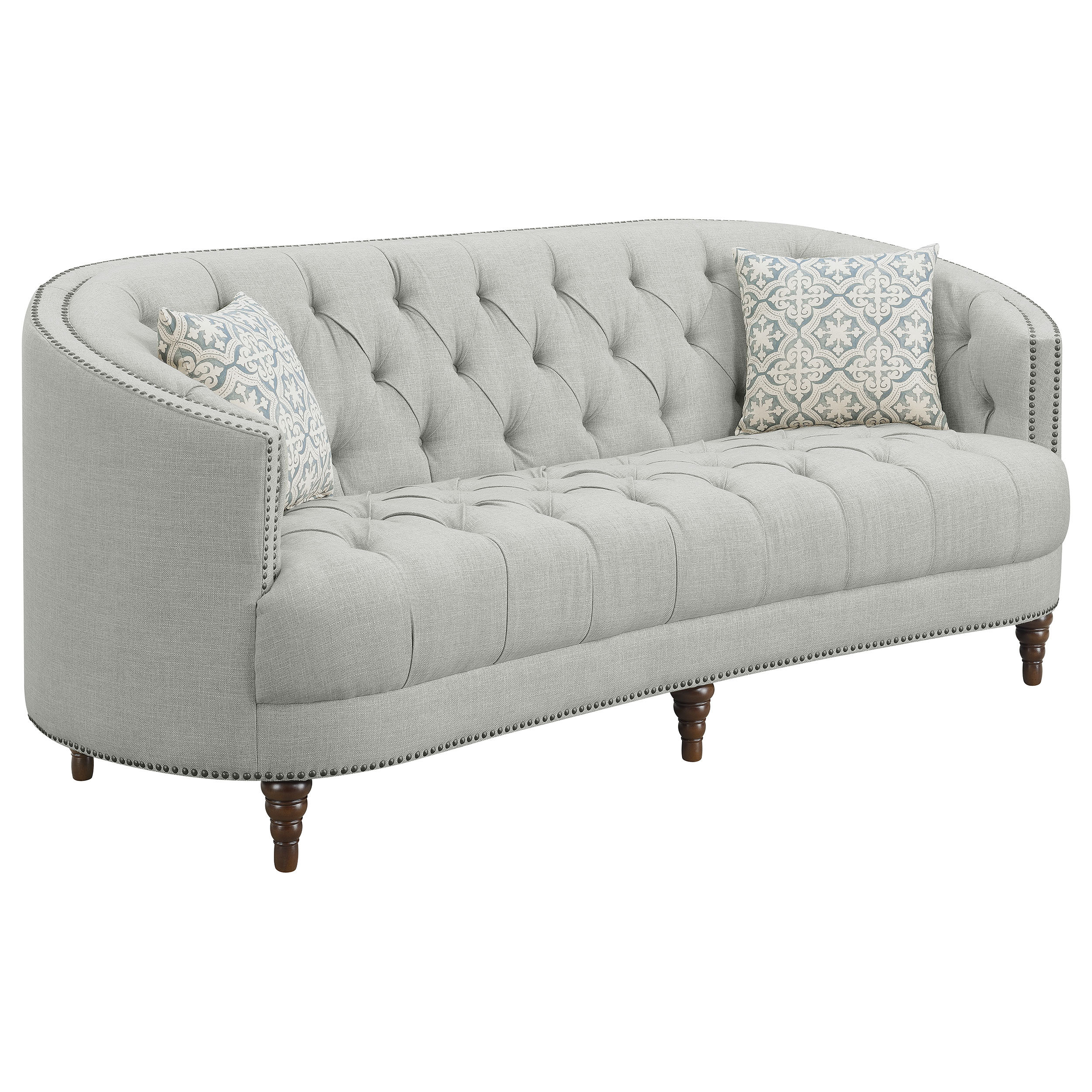 Kirby Kha Avonlea Upholstered Sloped Arm Sofa | Wayfair