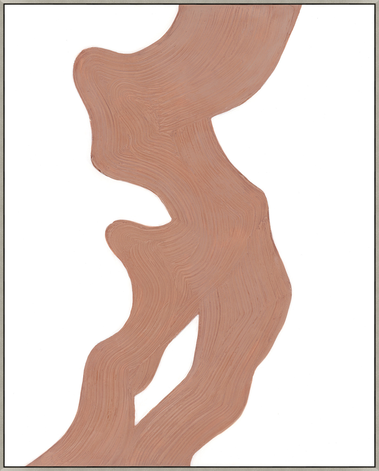 Wendover Art Group Rose Swirl by Thom Filicia - Floater Frame Painting ...