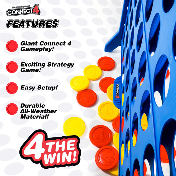 EastPoint Sports Giant Connect4: Hasbro's Original Connect4 Super-Sized ...