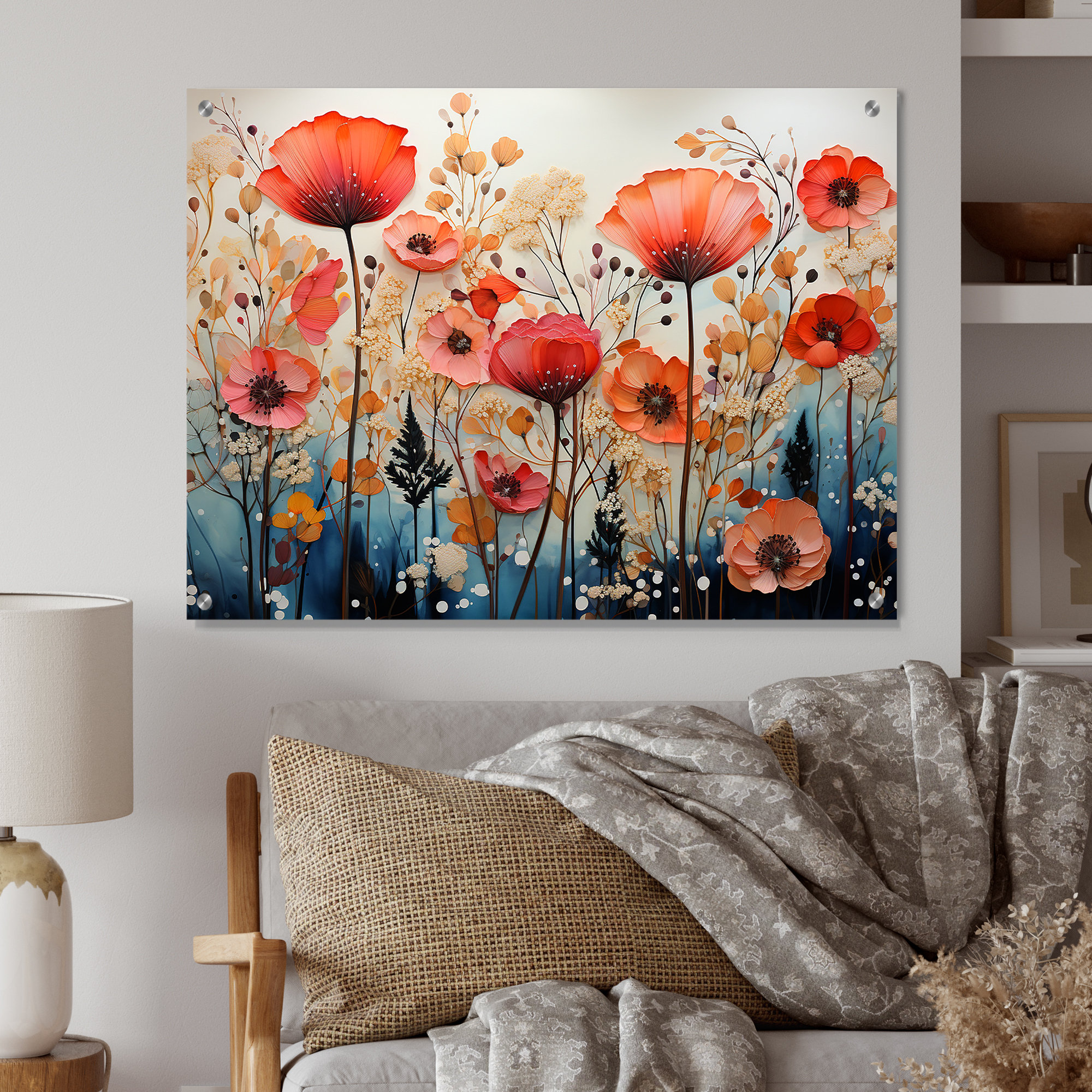 Winston Porter Coral Whimsical Botanical Wilds I - Abstract Botanicals ...