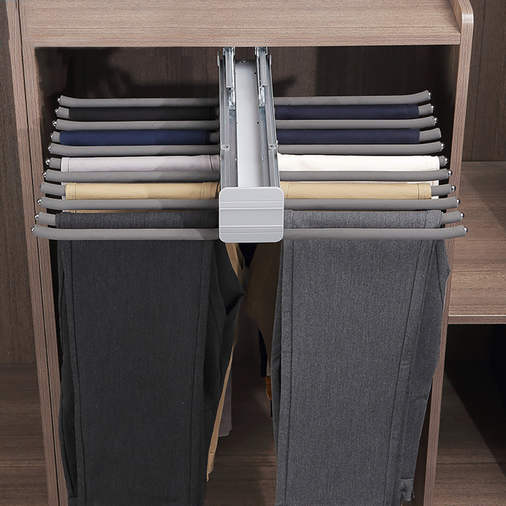 Meta Tarmor Metal Wardrobe Pants Rack | Wayfair
