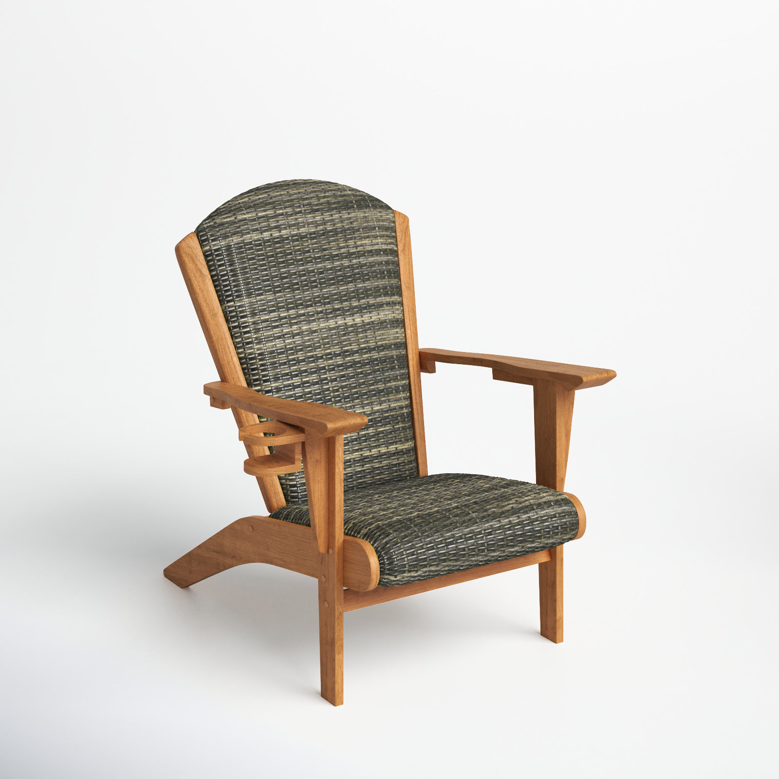 Birch Lane™ Dezi Teak Wood Outdoor Adirondack Chair & Reviews | Wayfair
