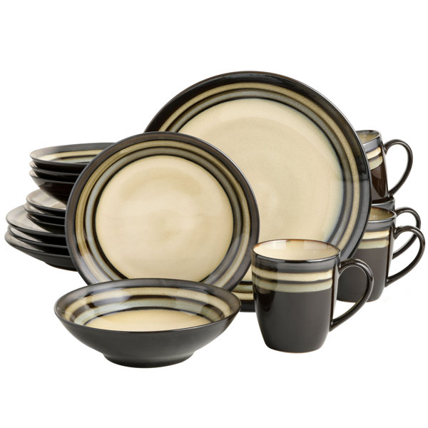 Gibson 16 Piece Dinnerware Set, Service for 4 & Reviews | Wayfair