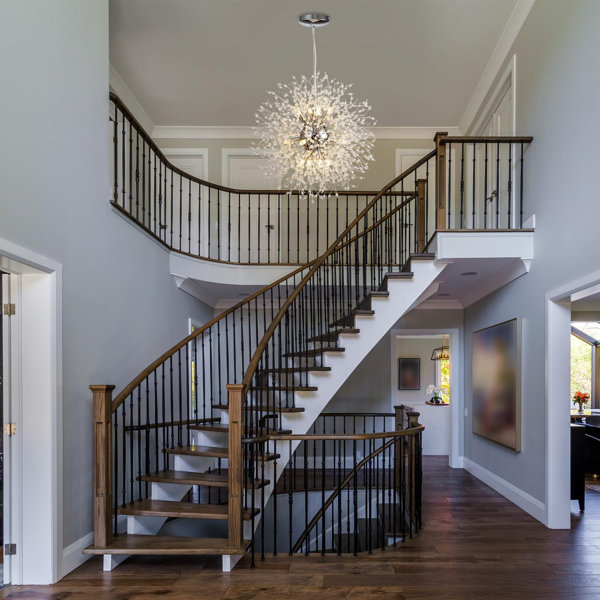 Mercer41 Modern Crystal Chandelier With Firework Design, Dandelion ...