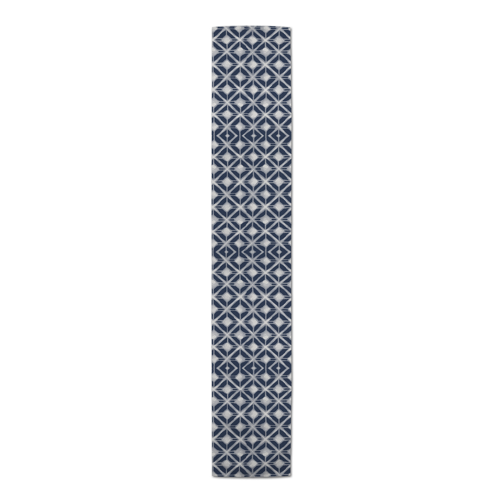 Dakota Fields Navy Diamond Pattern Table Runner - Wayfair Canada