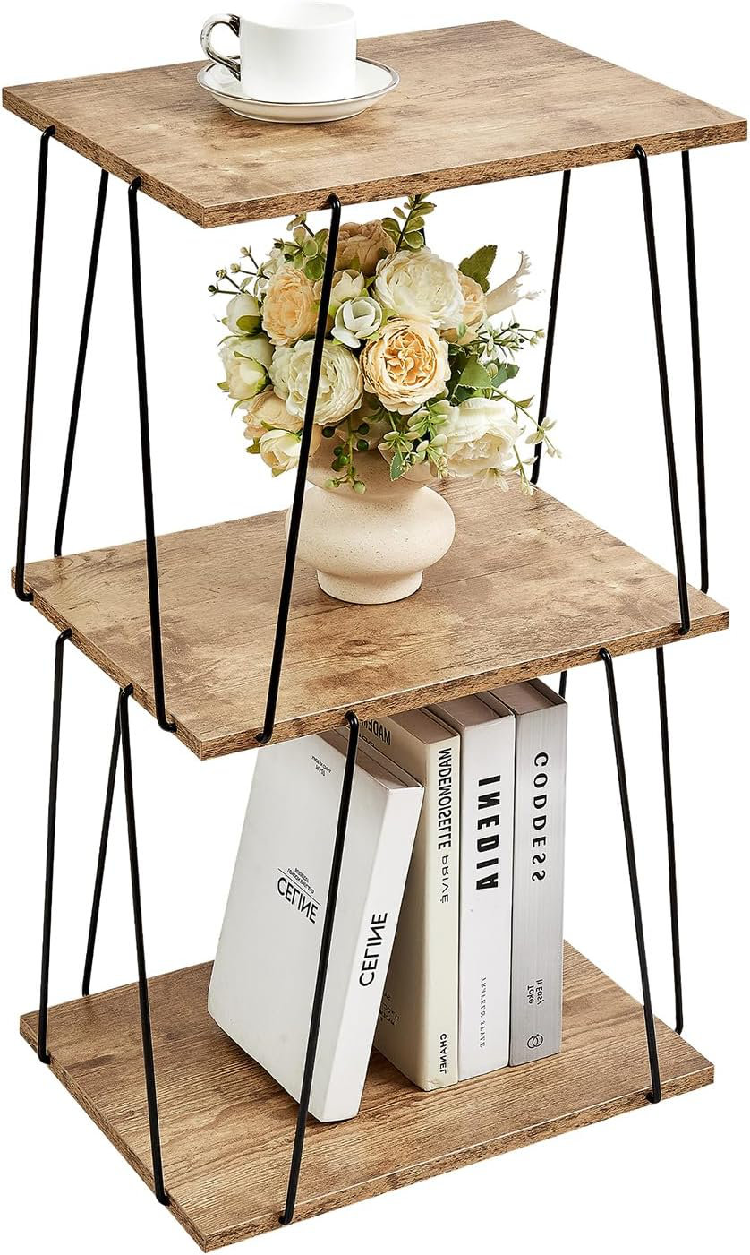 17 Stories Tall Side Table, Small End Table, 29 Inch High Entryway ...