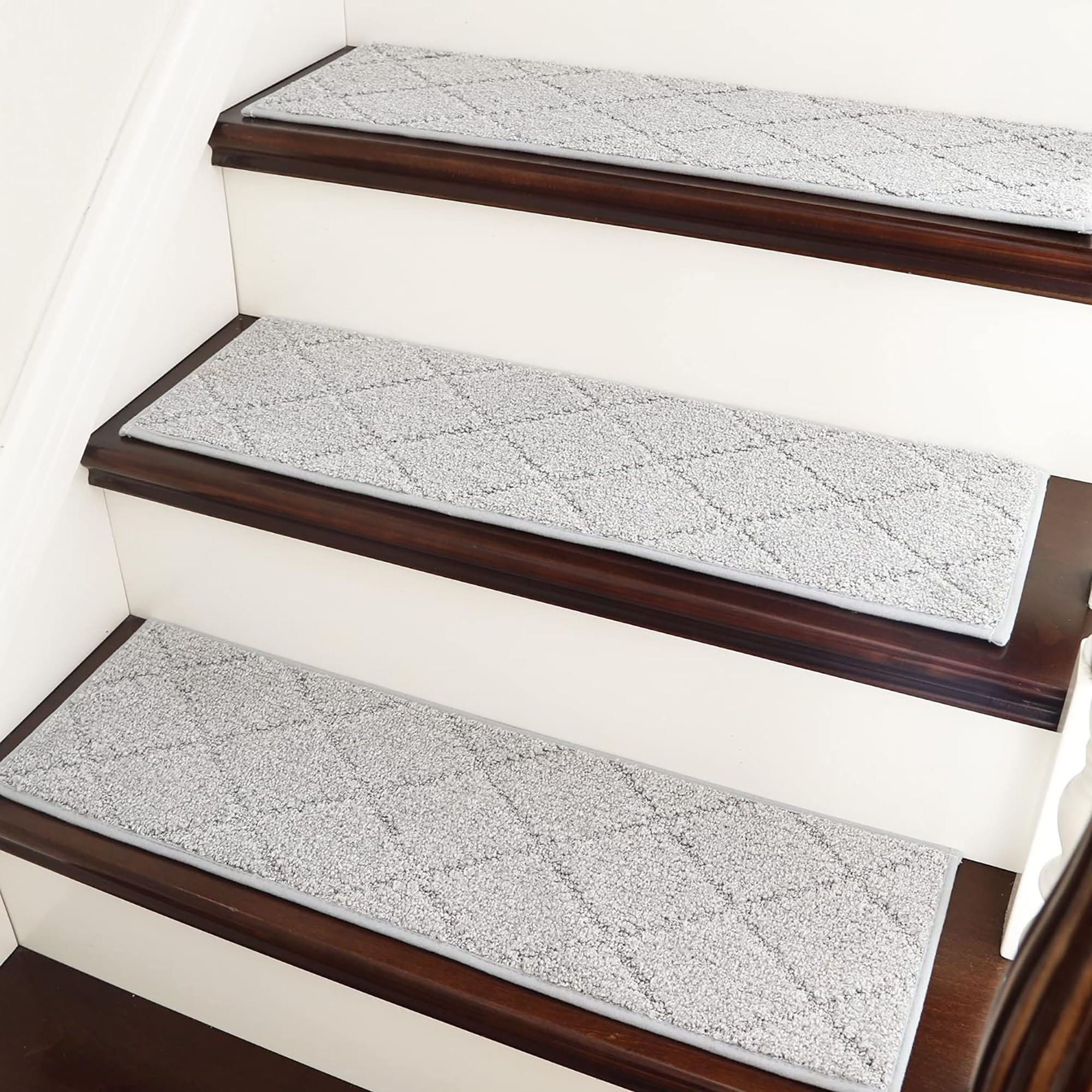 Latitude Run® Edging Stair Treads Non-Slip Carpet Mat 28Inx9in Indoor ...