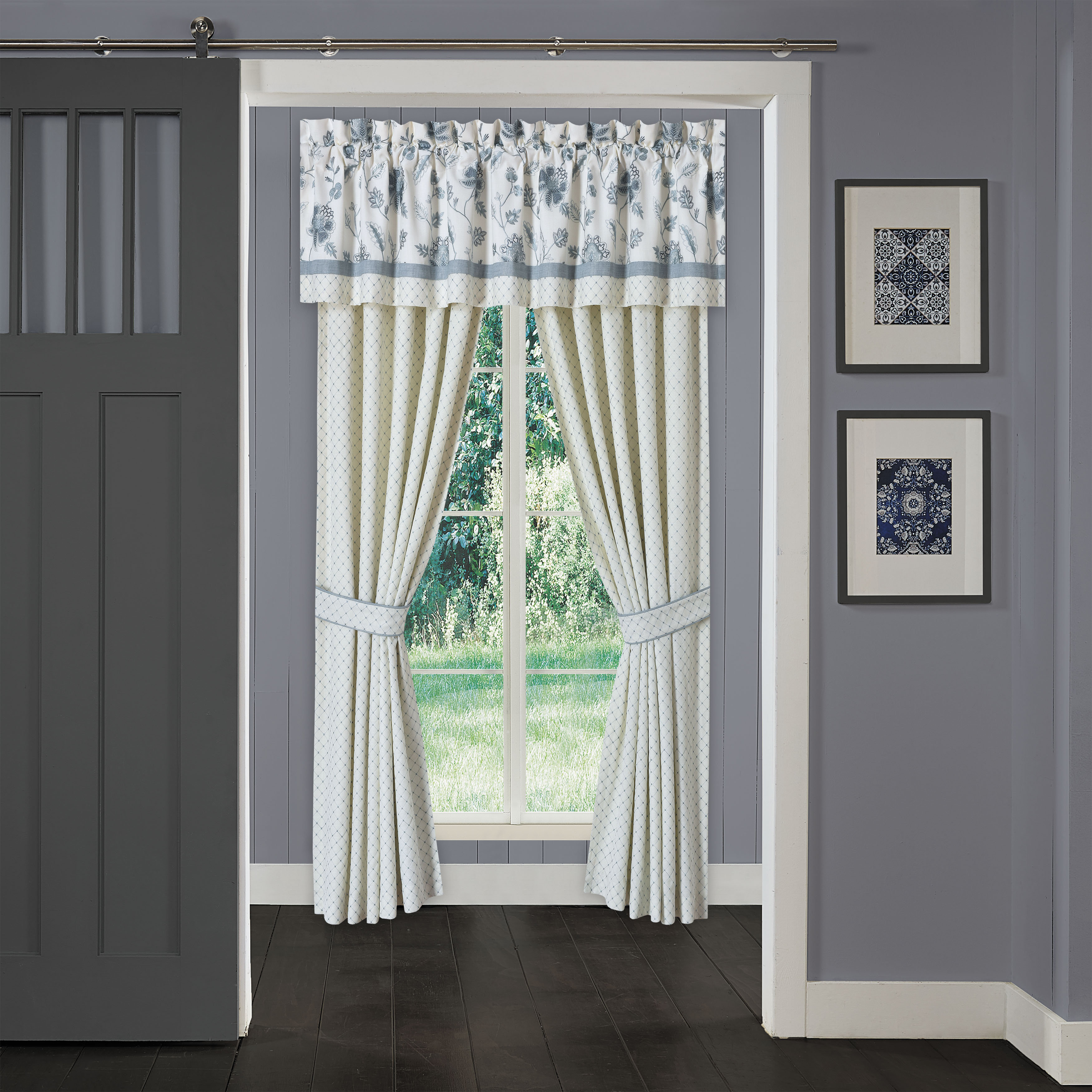 Five Queens Court Blue Ivy Curtain Panel Pair | Wayfair