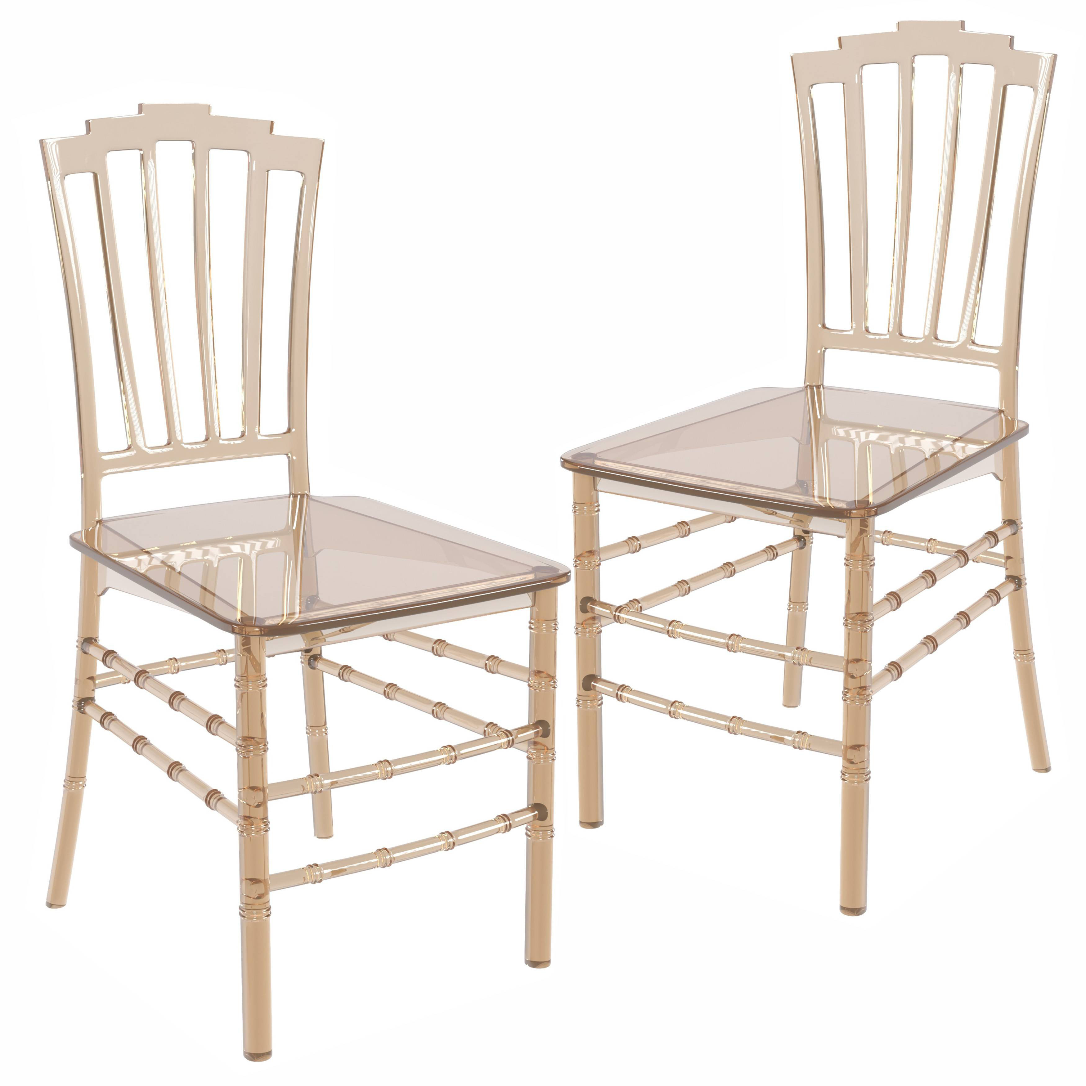 Ivy Bronx Acrylic Dining Chair With Windsor Back Design Emmalyse Series ...