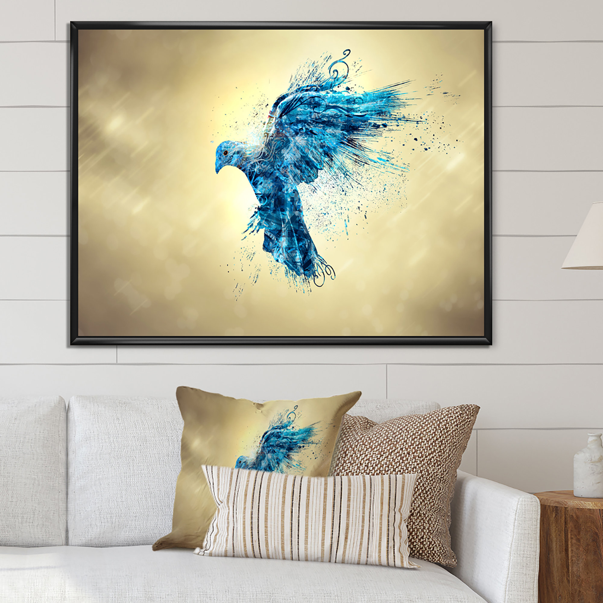 Winston Porter Blue Dove With Special Effects " Blue Dove With Special ...