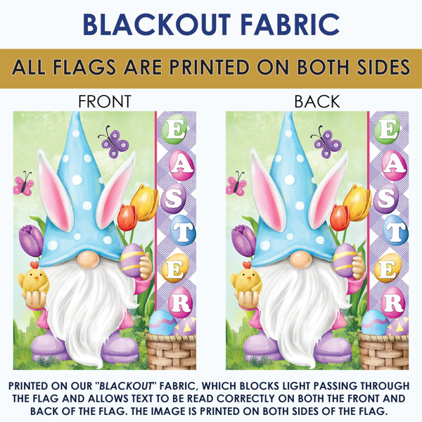 Toland Home Garden Double Sided Polyester Easter Garden Flag | Wayfair