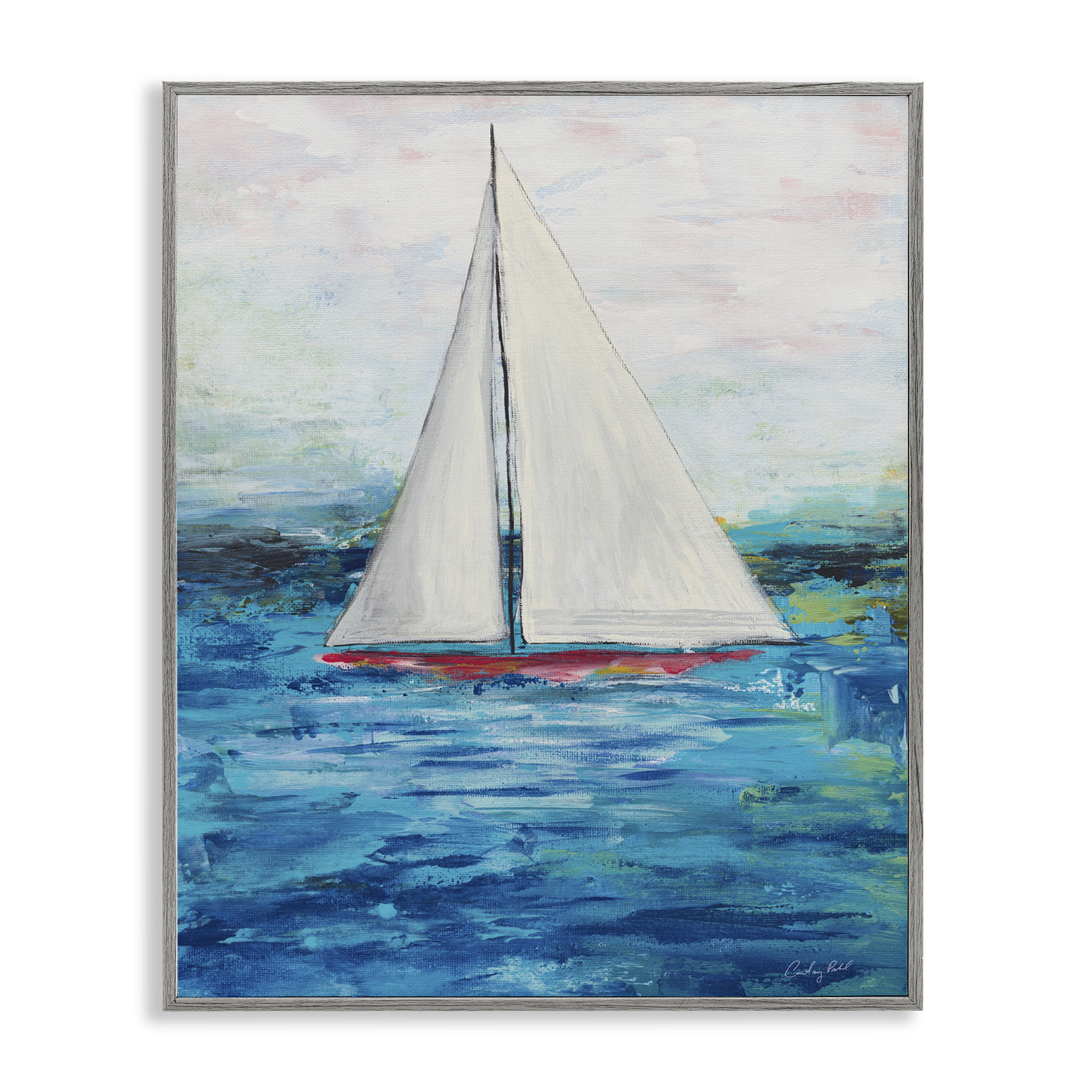 Breakwater Bay Boat Setting Sail Giclee Art by Courtney Prahl | Wayfair