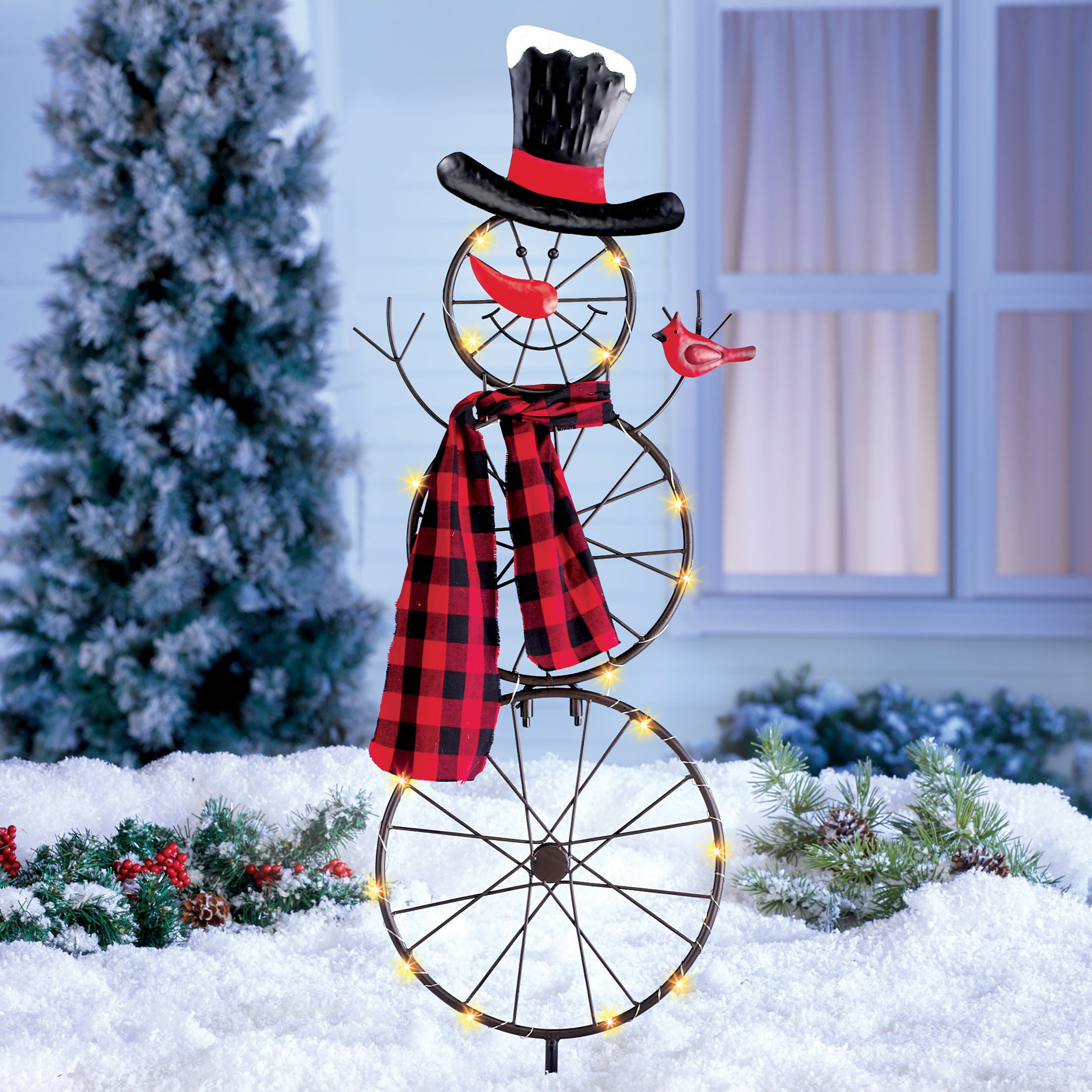 The Holiday Aisle® 3-Wheel Snowman Garden Stake & Reviews - Wayfair Canada