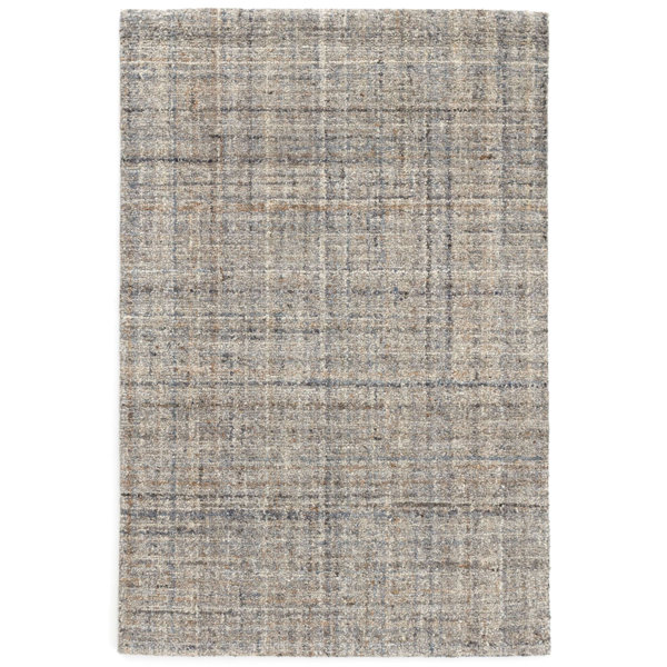 Dash and Albert Rugs Harris Blue/Brown Hand Micro Hooked Wool Rug ...
