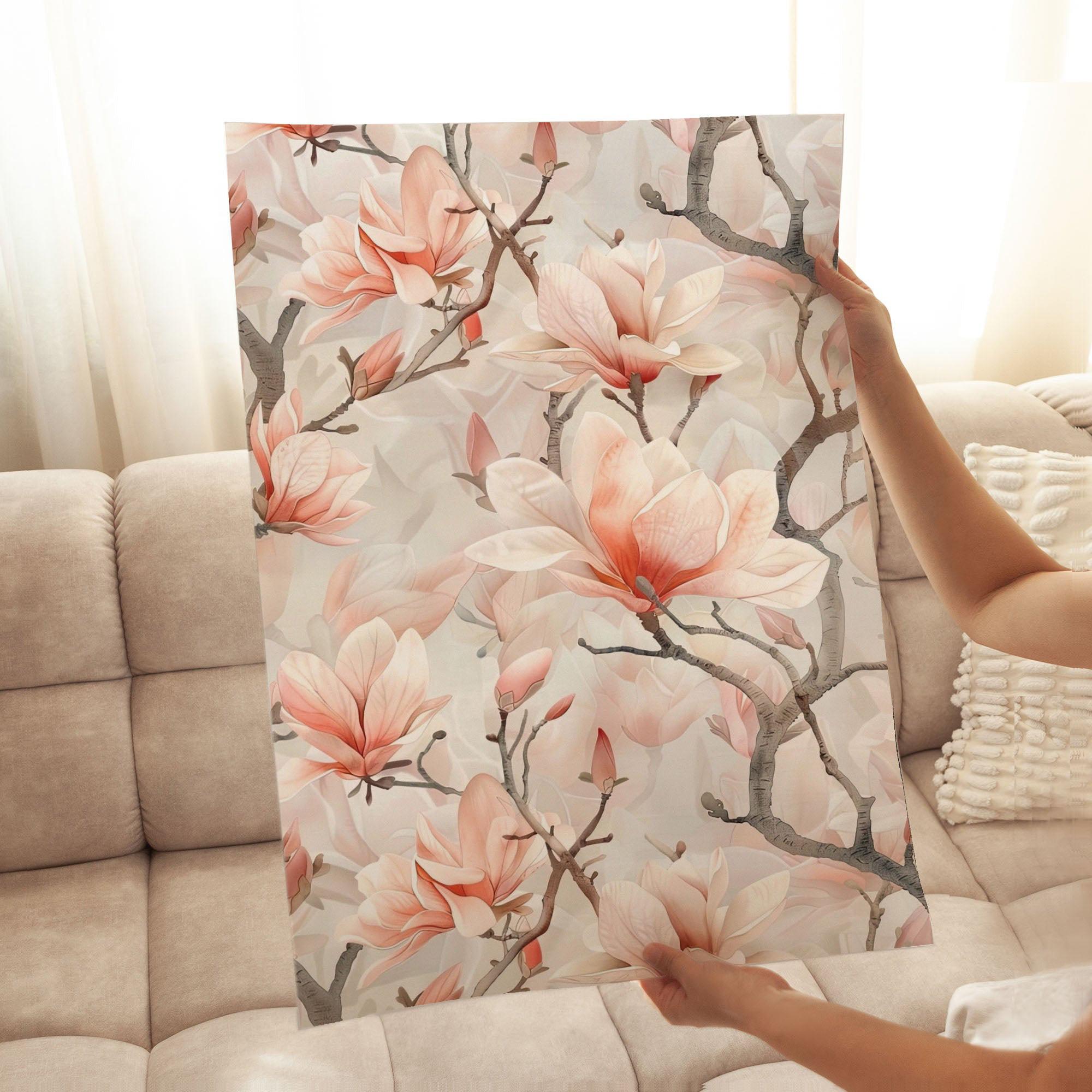 Winston Porter Floral Magnolia Flowers VIII Cottage Unframed Art Print ...