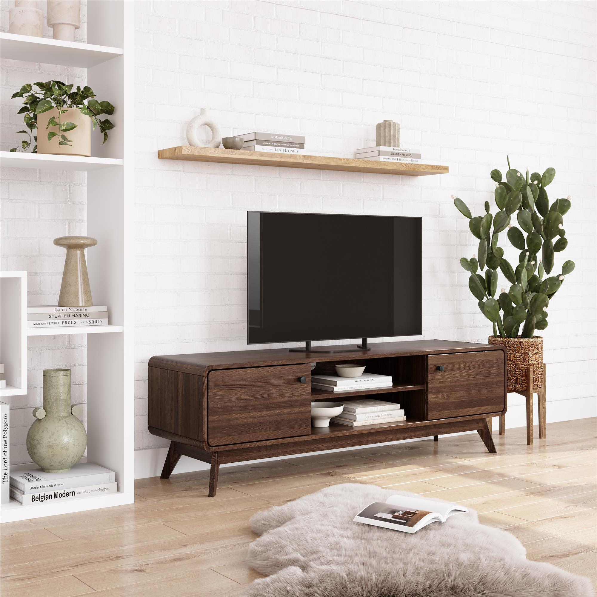 Ebern Designs Scandinavian Djursholm Entertainment Console / TV Stand ...