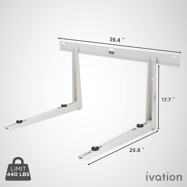 Ivation Split Air Conditioner Mounting Bracket, Universal Wall Mount ...