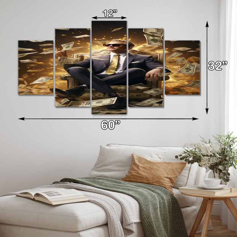 Mercer41 Billionaire Business Man Abundance Of Money - Wall Decor - 5 ...