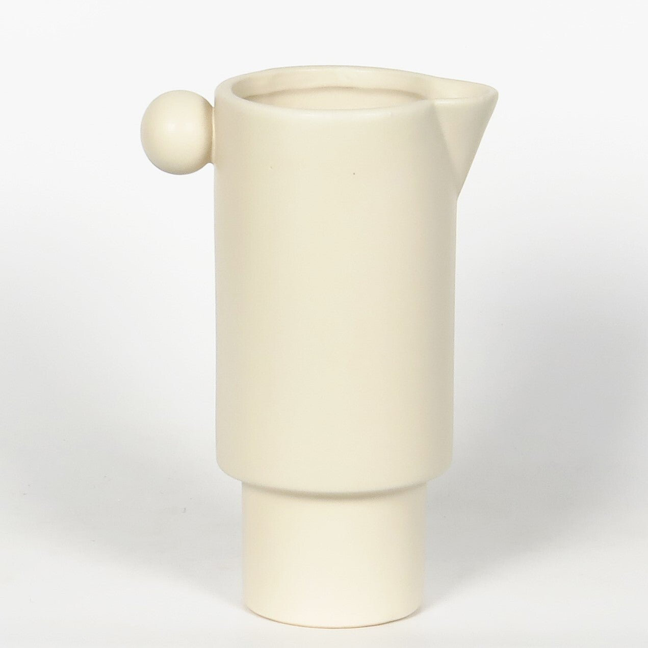 MDR Trading Inc. Tea Pot Shape Cream Glazed Vase | Wayfair