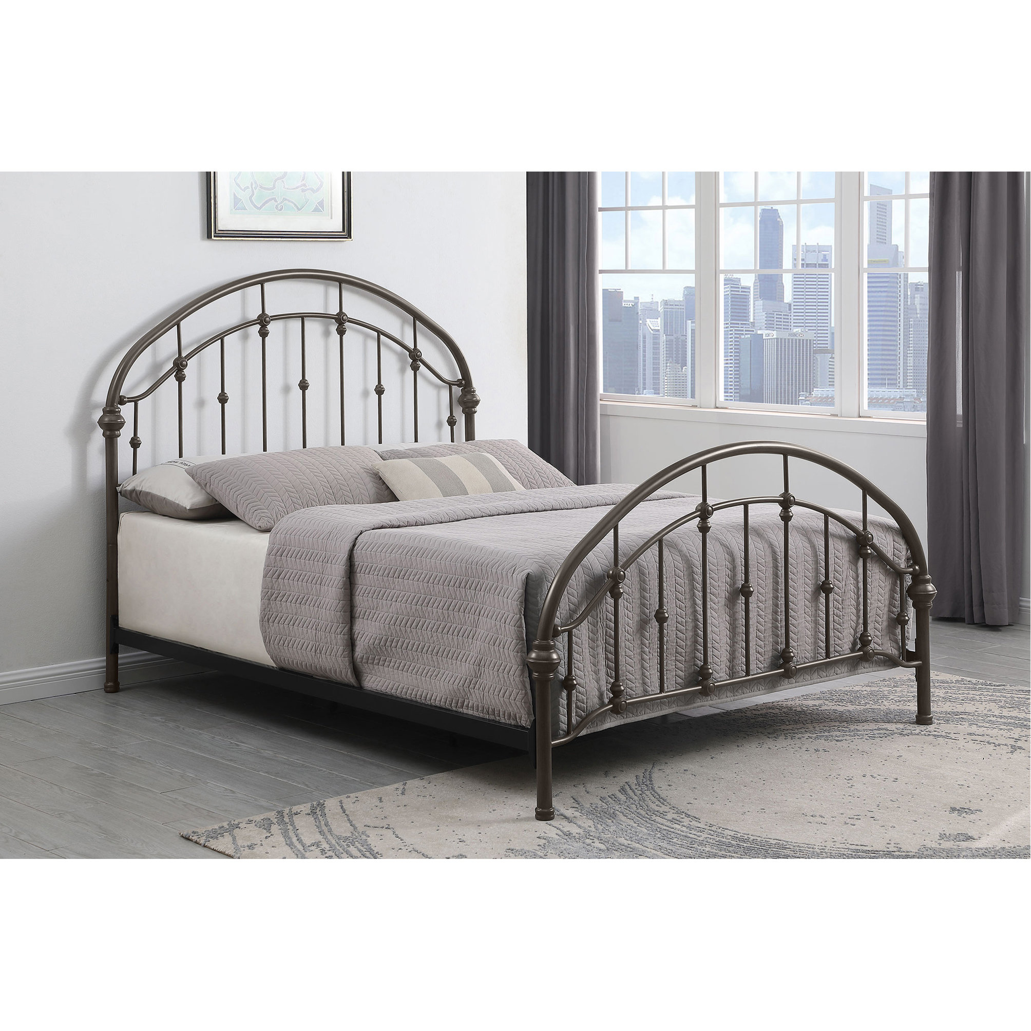 17 Stories Metal Open Frame Bed - Wayfair Canada