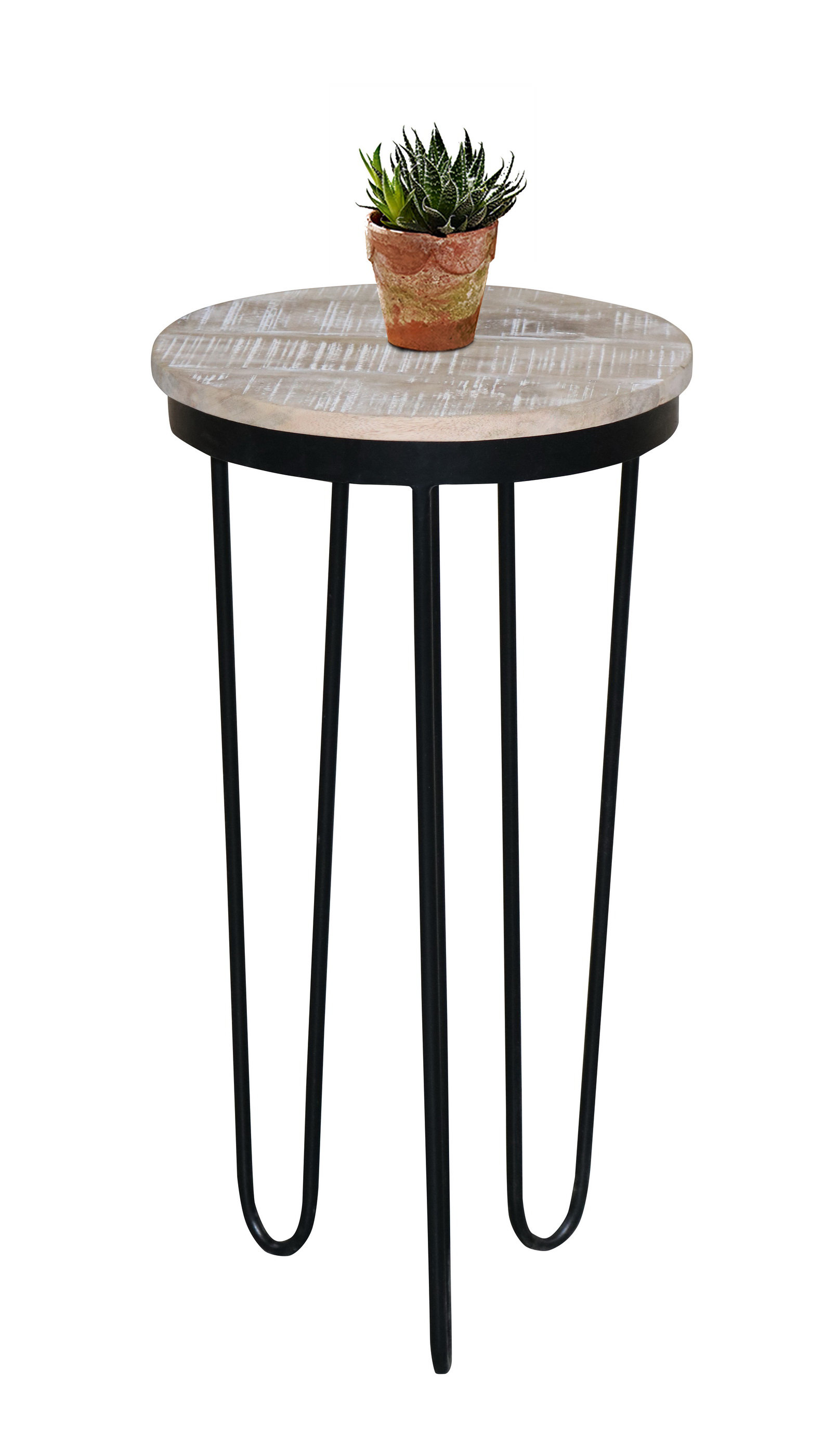 George Oliver Loammi Solid Wood 3 Legs End Table - Wayfair Canada