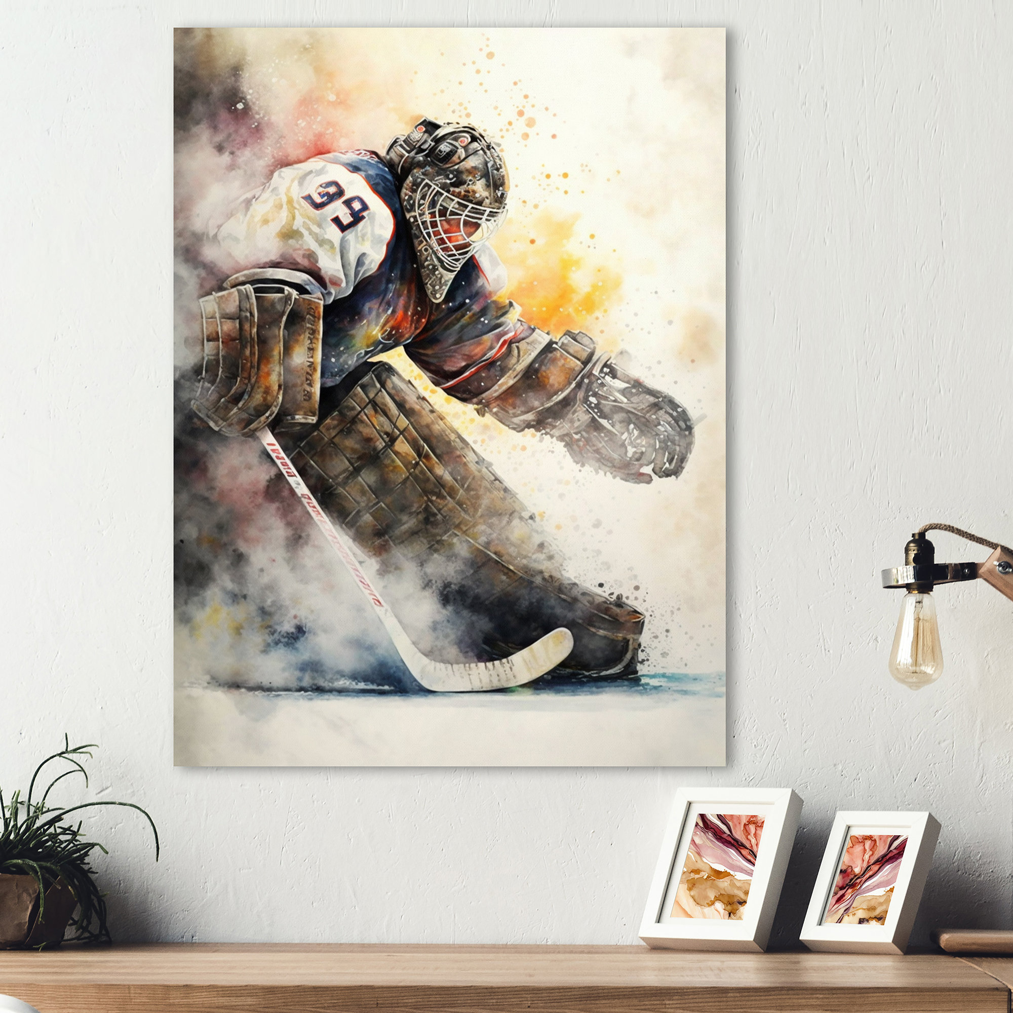 Red Barrel Studio® Hockey Goalie During Game VII - Painting on Canvas ...