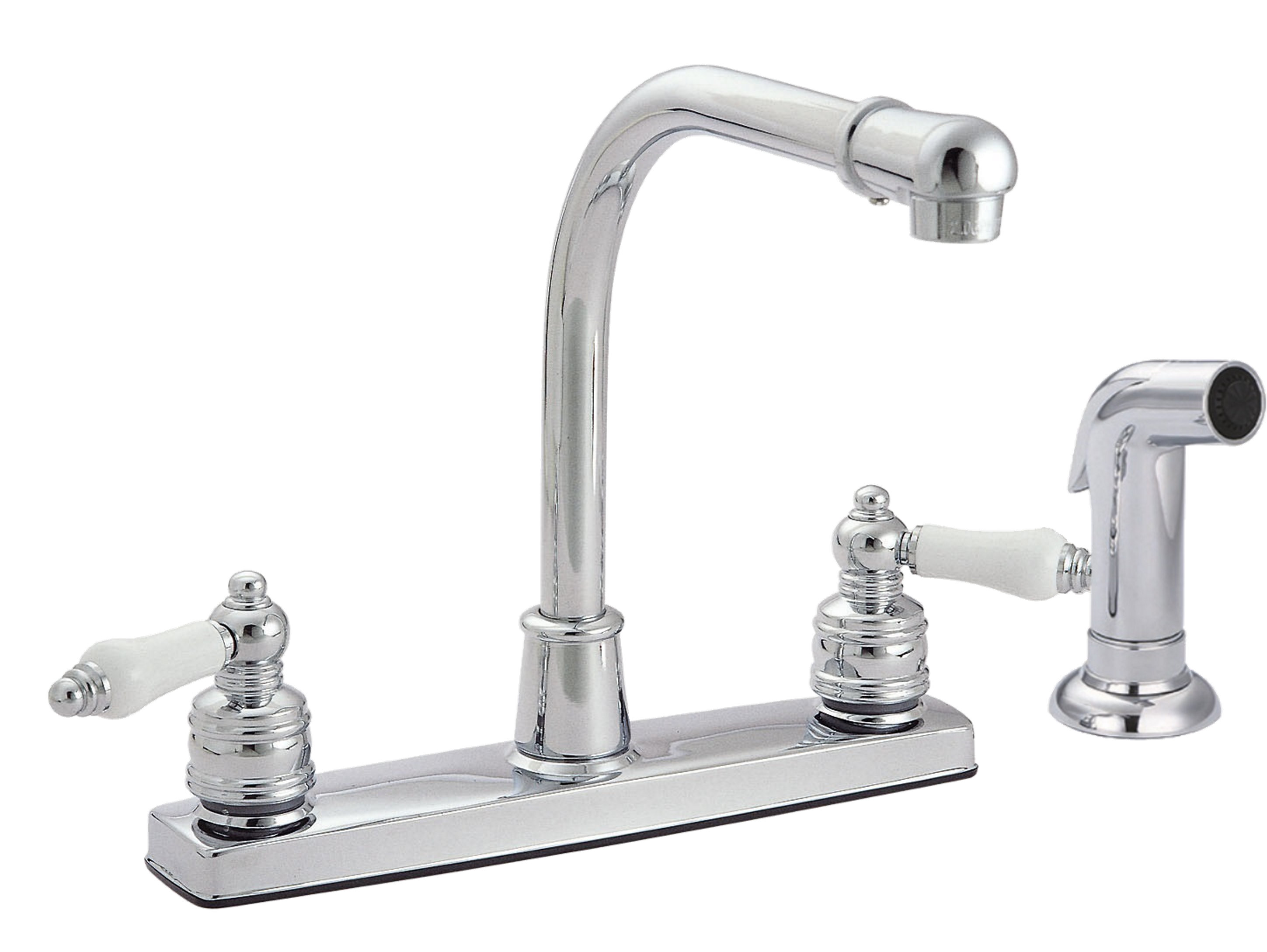 Banner Faucets Castille Kitchen Faucet with Side Spray | Wayfair