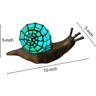 Dakota Fields Tiffany Style Stained Glass Land Snail Accent Table Lamp ...