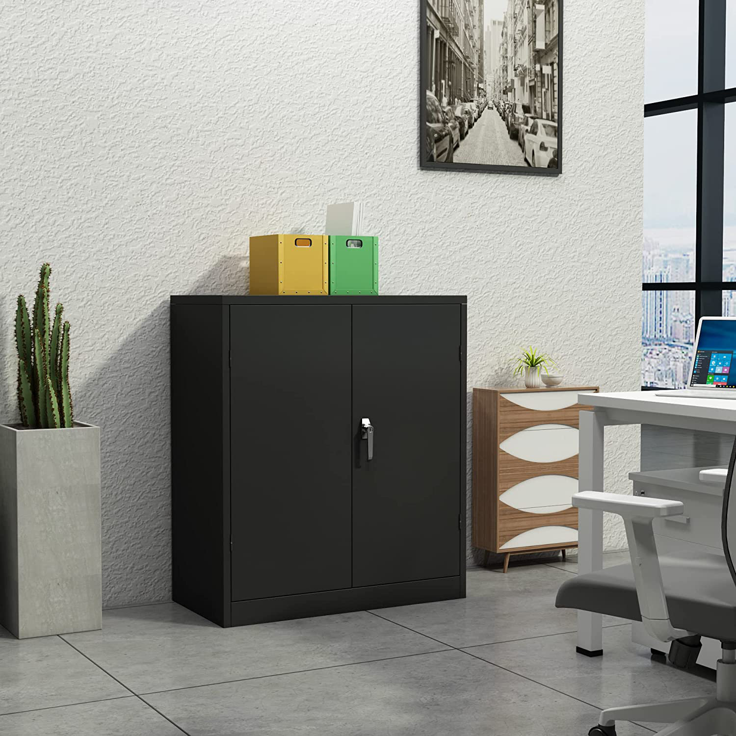 WFX Utility™ Merrimac 42" H x 36" W x 18" D Steel Storage Cabinet ...