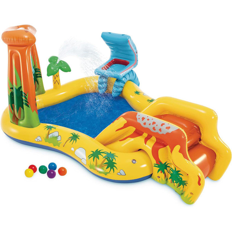JASODI Inflatable Dinosaur Play Center Outdoor Playhouse Inflatable ...