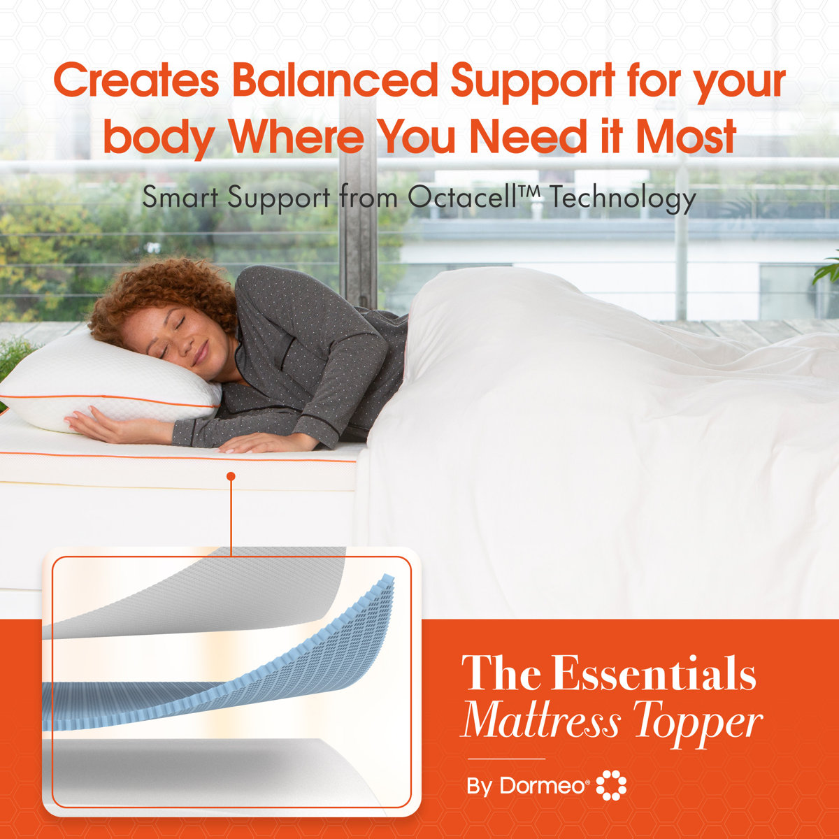 Dormeo The Essentials Mattress Topper 2-Inch with Octacell Technology ...