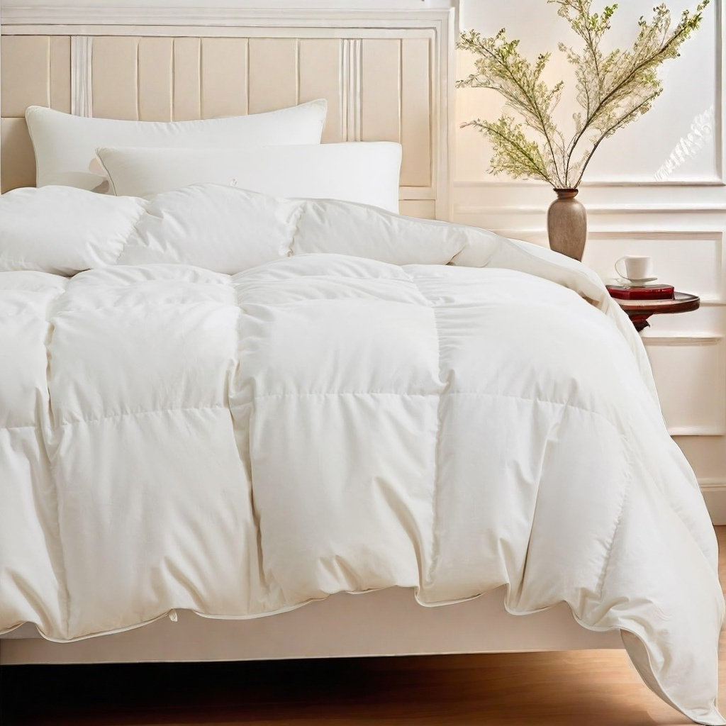 Hokku Designs Heavyweight Feather Down Comforter | Wayfair
