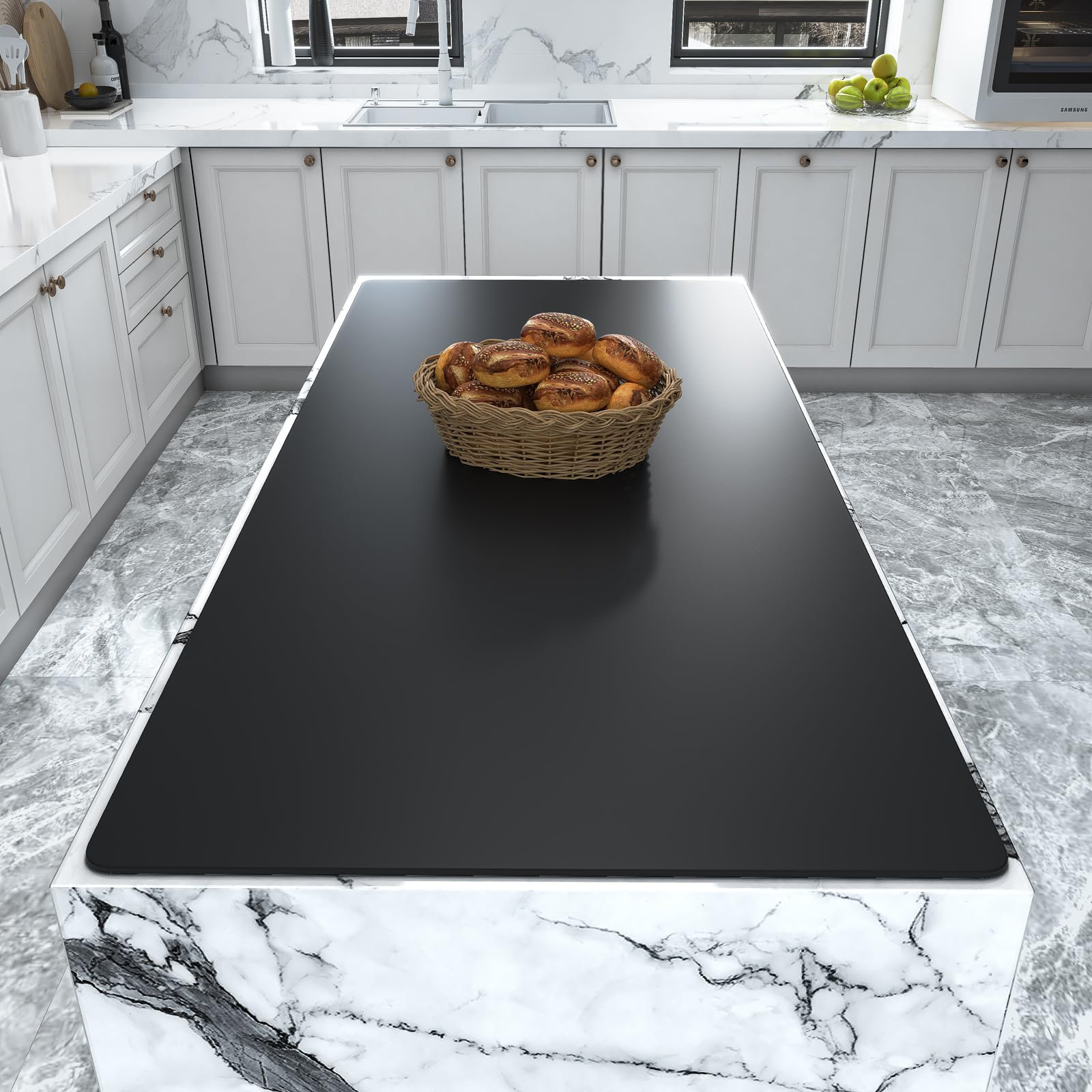TUHOME FURNITURE LLC Kitchen Countertop Silicone Mat, Waterproof And ...