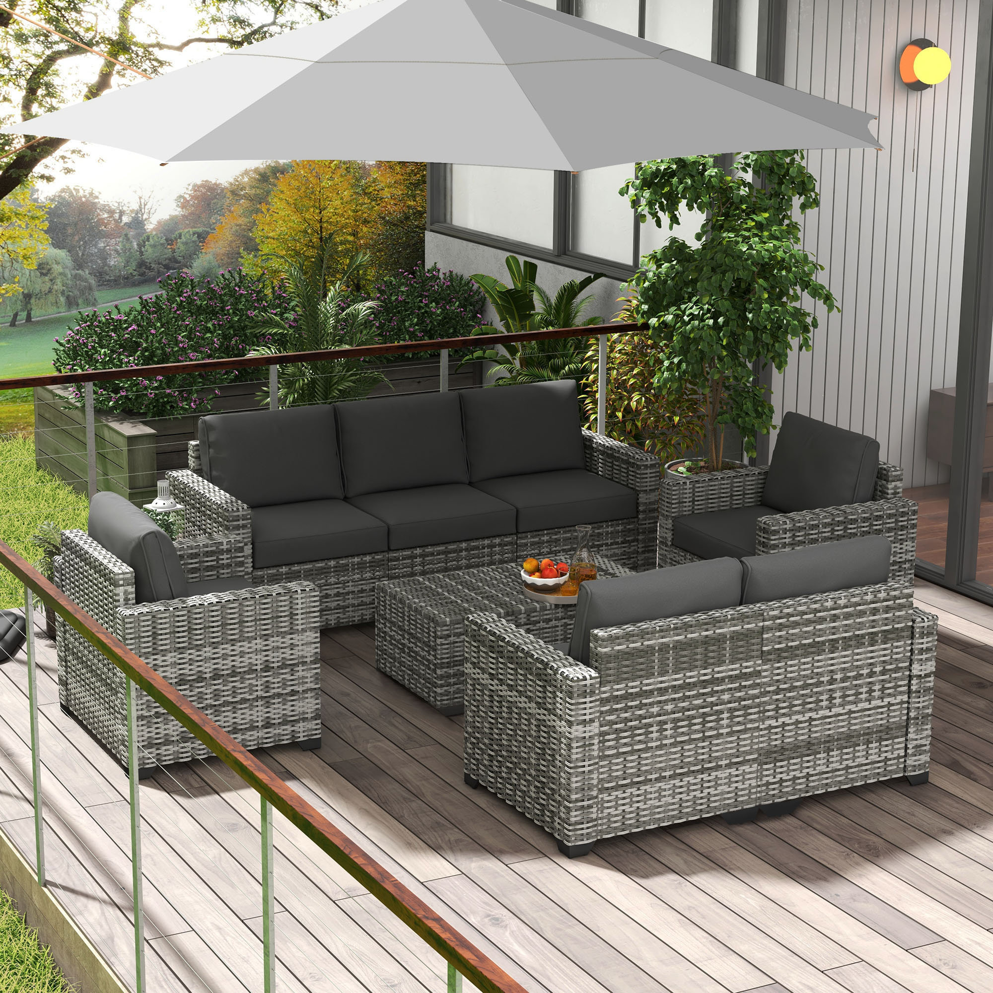Hokku Designs Prinzo 6 - Person Outdoor Seating Group - Wayfair Canada