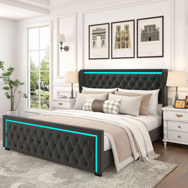 Ivy Bronx Jimeny Upholstered Platform Bed | Wayfair
