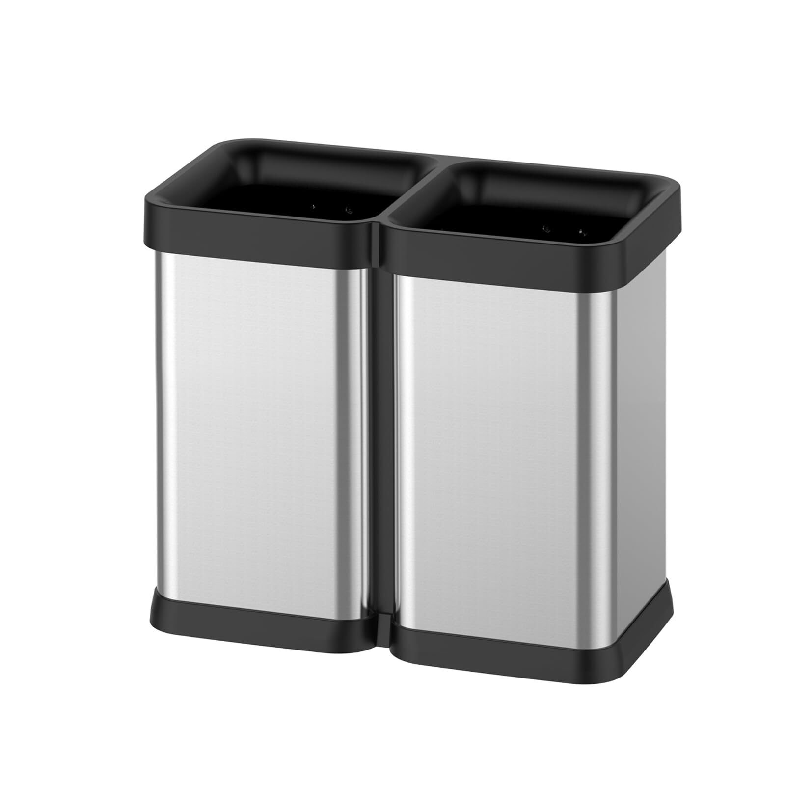 babevy 50 Liter/13 Gallon Kitchen Trash Can, Dual Compartment Sorting ... babevy 50 Liter/13 Gallon Kitchen Trash Can, Dual Compartment Sorting ...