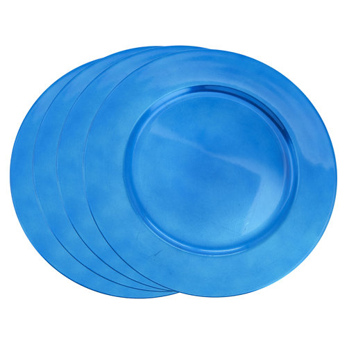 Blue Charger Plates You'll Love | Wayfair